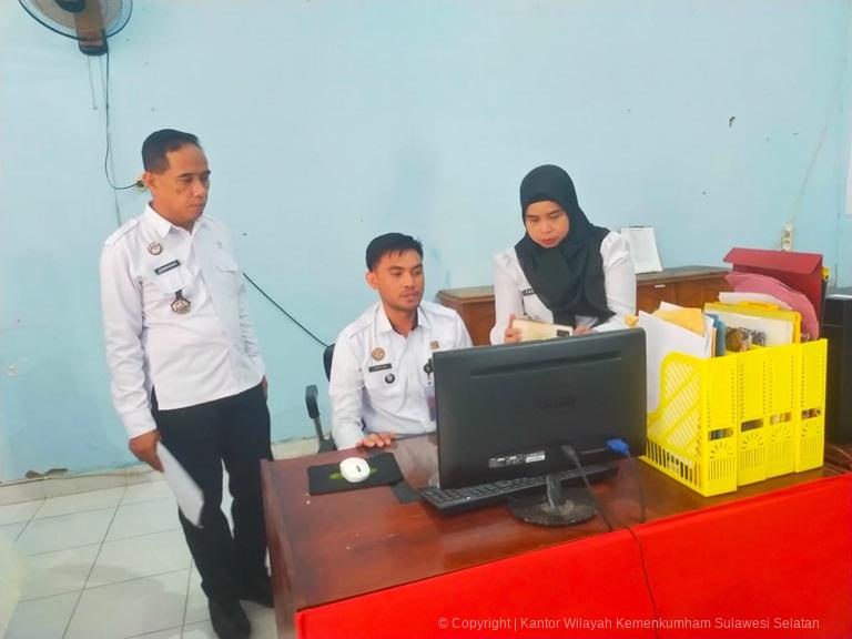 Divisi Pemasyarakatan Kanwil Kemenkumham Sulsel Lakukan Monev Peningkatan Kinerja UPT Pemasyarakatan